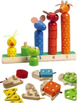 Amazon.com: Constructive Playthings CPX-594 Animal Stack & Count/Number ...