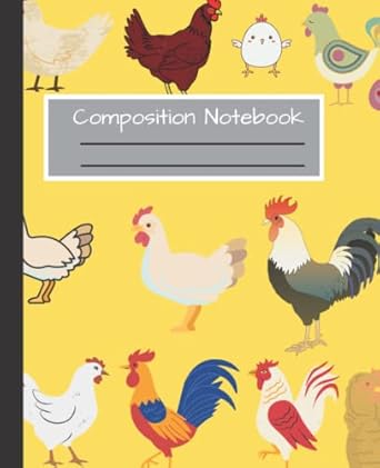 Amazon.com: Chicken Notebook ,Composition NoteBook ,For Kids, Adults ...