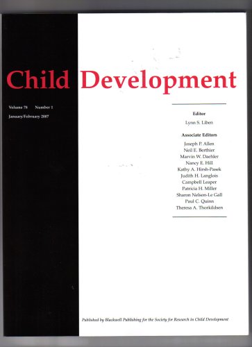 Child Development by Society for Research in Child Development (Volume ...