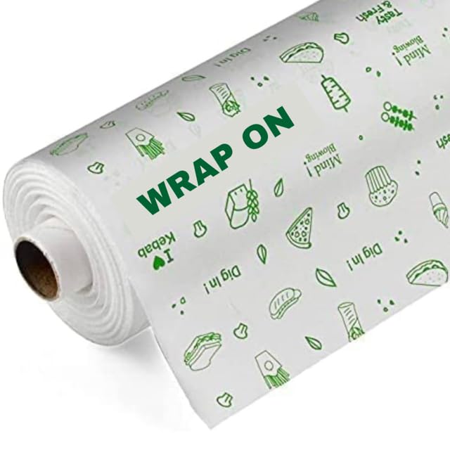 Buy WRAP ON 50 Meters 100% Food Grade Wrapping Butter Paper ROLL 50Mtr ...