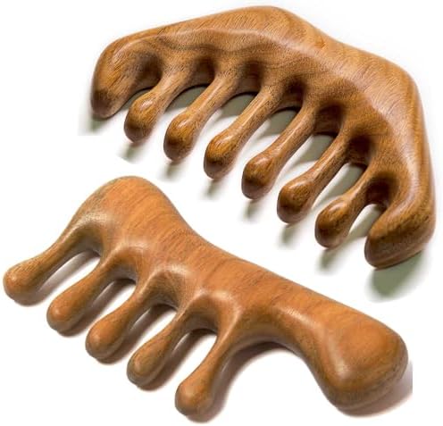 Amazon.com : Menesia Head Scalp Comb, Scalp Massage Comb, Sandalwood ...