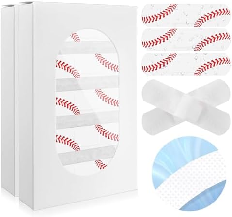 Amazon.com: 240 pcs Baseball Waterproof Bandages for Swimming, Finger ...