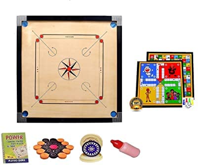 Buy Libas & Sons Wooden Carrom Board With Striker Coins, Disco Powder ...