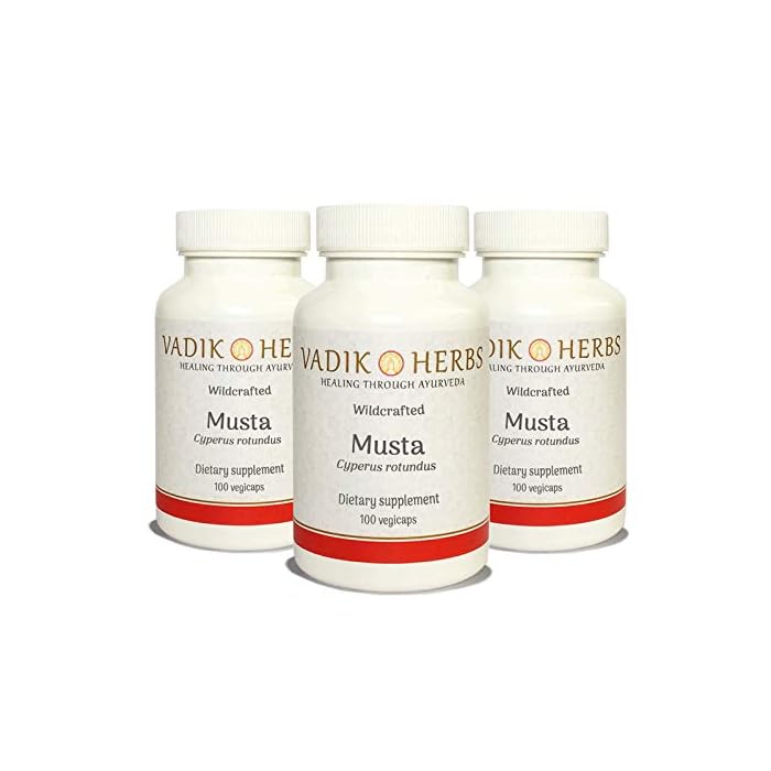 Buy Certified Organic Vadik Herbs Musta (Cyperus rotundus) Powder 3 ...