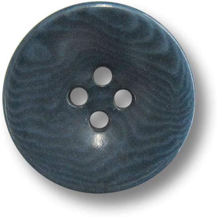 6er Set schlichte blaue Steinnussknöpfe mit schöner Maserung, Ø: ca ...