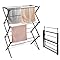 Amazon.com: YUBELLES 3 Tiers Foldable Clothes Drying Rack, Vertical ...