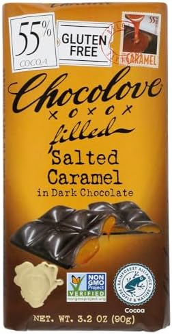 Amazon.com : Chocolove Bar,Slt Crml,Dk Choc,55% 3.2 Oz (Pack Of 10 ...