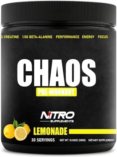 Amazon.com: Nitro Supplements Chaos Pre Workout Powder - Caffeine Free ...