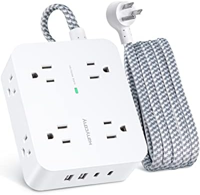 Amazon.com: 6Ft Surge Protector Power Strip with USB C, HANYCONY ...