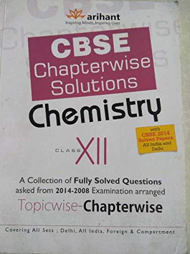 CBSE Chapterwise Solutions - Chemistry (Class 12) : Amazon.in: Books