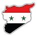 Amazon.com - Syria Map Flag Car Bumper Sticker Decal