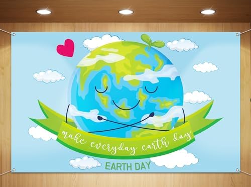 Amazon.com : Nepnuser Happy Earth Day Photo Booth Backdrop April 22 ...