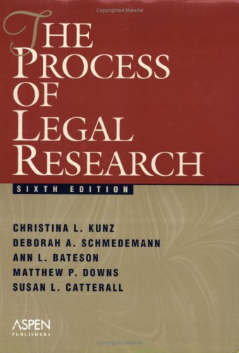 Buy The Process of Legal Research Book Online at Low Prices in India ...
