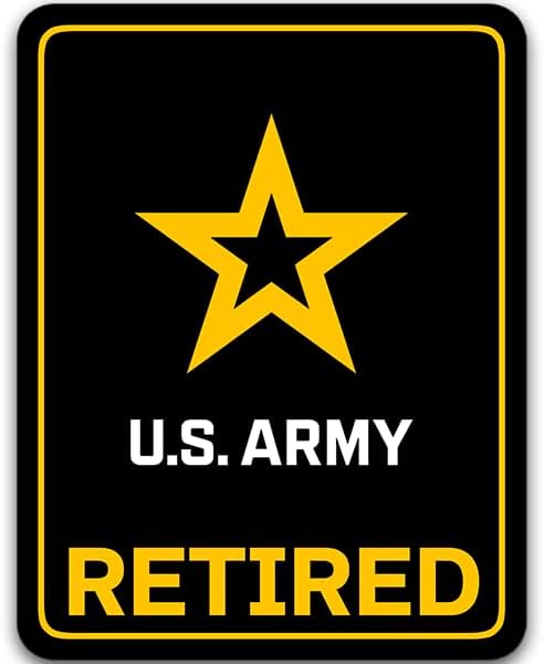 Amazon.com - Rectangular US Army Retired Sticker (Soldier Vinyl Decal ...