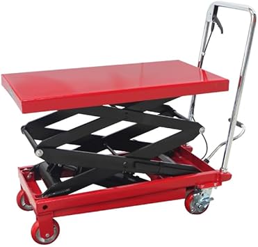 Amazon.co.jp: KIKAIYA リフトテーブル 350kg 高揚程 高上昇 テーブルリフト テーブルカート 油圧式 ハンドリフター 油圧式昇降台車 RT-350 : 産業・研究開発用品