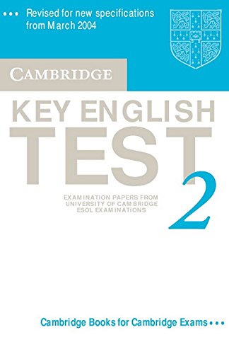 Buy Cambridge Key English Test 2 Audio Cassette: Examination Papers ...