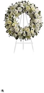 Amazon.com : Teleflora Serenity Wreath - Premium Flower Arangement ...