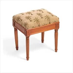 Amazon.com: Casually Elegant Footstool Palm Tree Tropical Theme : Home ...