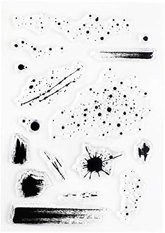 Amazon.com: GLOBLELAND Wall Tile Stain Background Clear Stamps Splatter ...