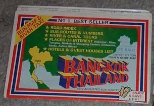 Map of Bangkok & Thailand: Bus routes, tourist attractions, river and ...