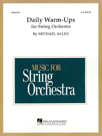 Daily Warm-Ups for String Orchestra: DIVERS AUTEURS: 9780634009372 ...