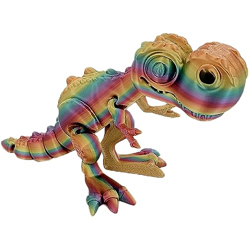 Amazon.com: Flexible Articulated Fidget Toys (Rainbow, T-Rex ...