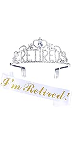 Amazon.com: JunyRuny Purple Retirement Party Decorations for Women, I'm ...