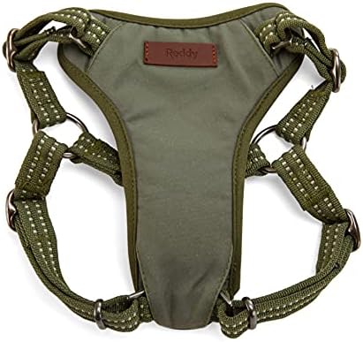 Amazon.com : Reddy Canvas Dog Harness Navy Medium : Pet Supplies