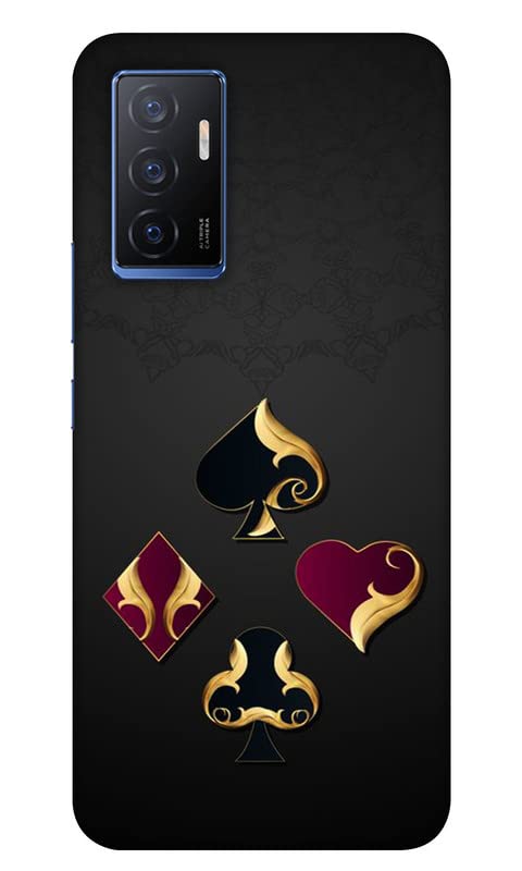 RareHub Cards Symbols Printed Hard Mobile Back Cover for Vivo V23E 5G ...