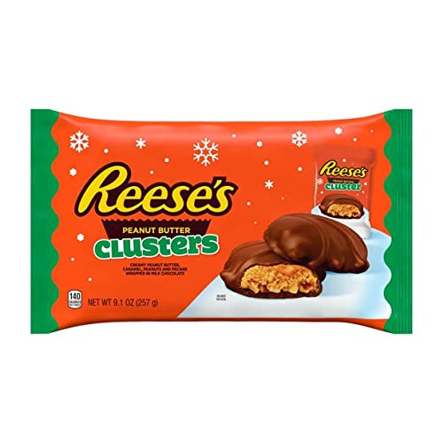 Amazon.com : REESE'S, CLUSTERS Milk Chocolate Peanut Butter Candy ...