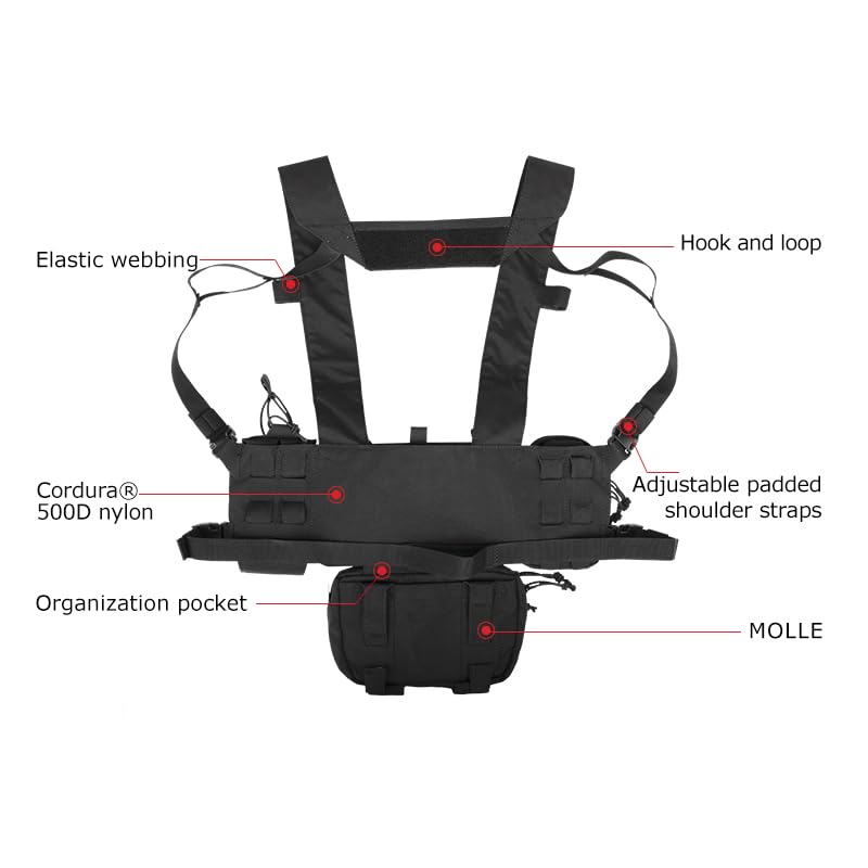 Unipro 10l Molle Backpack Attachable Vest Chest Rig UniPro 10L Tactical ...
