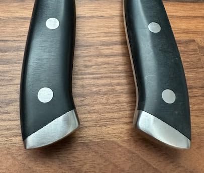 Steak Knives Set of 8 with Walnut Knife Block, FOHERE 4.5 Inch High ...