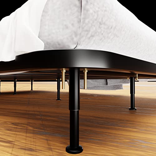Snapklik.com : Adjustable Bed Frame Support Legs,Metal Bed Center Slat ...