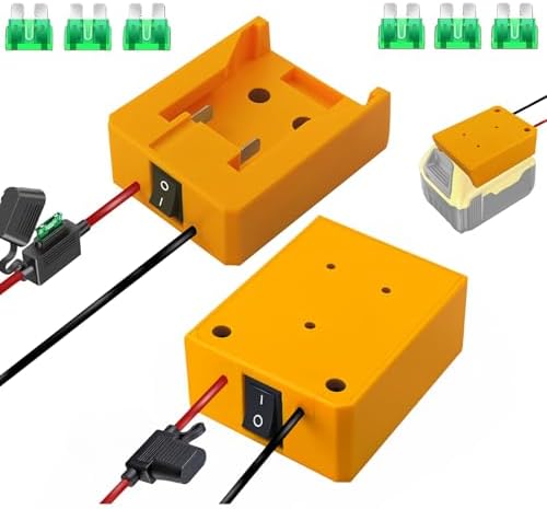 Battery Adapter Power Wheels Adaptor Compatible with Dewalt Battery 18V ...