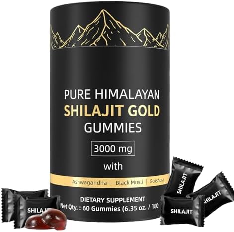 Amazon.com: Shilajit Gummies | Pure Himalayan Shilajit for Men | Lab ...