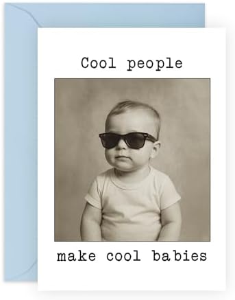 Glückwunschkarte zur Geburt - Coole Leute machen coole Babys ...