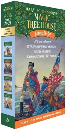 Amazon.com: Magic Tree House Books 21-24 Boxed Set: American History ...