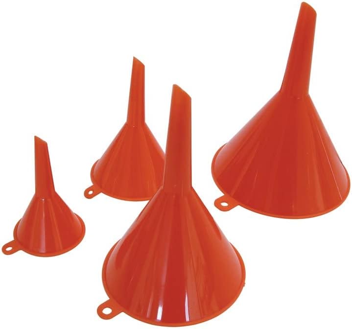 Draper 4 Piece Plastic Funnel Set | 50mm | 75mm | 100mm | 115mm ...