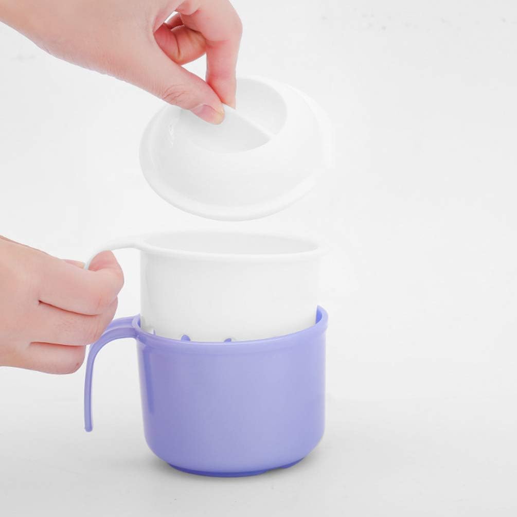 HEALLILY Denture Cups with Strainer Denture Bath Box False Teeth ...