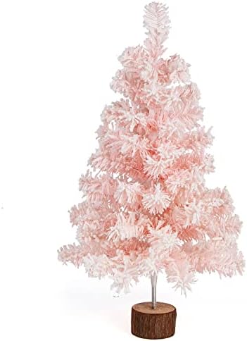 Amazon.com: CCINEE Table Top Pink Artificial Christmas Tree, 2 Ft Small ...