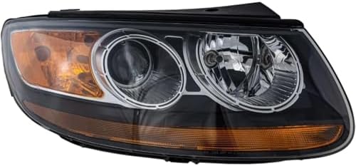 Amazon.com: EPIC LIGHTING OE Style Halogen Headlight Black Bezel ...
