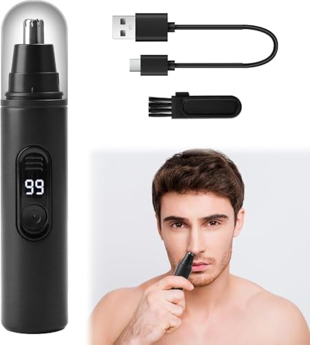 SKY-TOUCH Nose Hair Trimmer, Ear Eyebrow Trimming Tool with Display ...