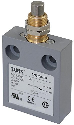 SUNS International SN3221-SP-B3 Panel Mount Plunger Compact Limit ...