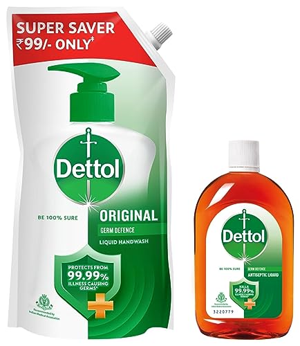 Dettol Antiseptic Liquid for First Aid, Surface Disinfection and ...
