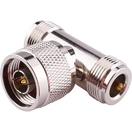 MRV N Male Plug to 2 X N Male 2 Way T Type Splitter : Amazon.in ...