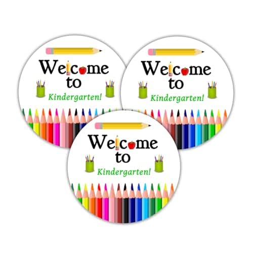 Amazon.com: Welcome to kindergarten Stickers, labels, tags, envelope ...
