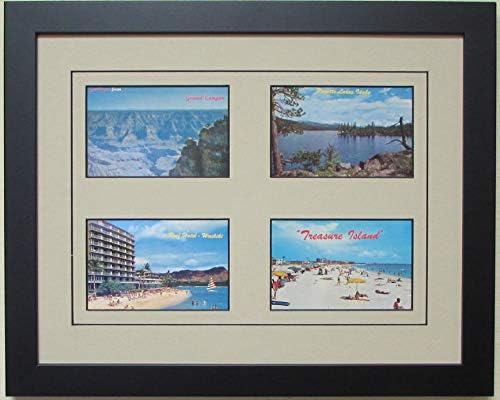 Amazon.com: Post Card Frame for Three (3) 3.5" X 5.5" Post Cards Black ...