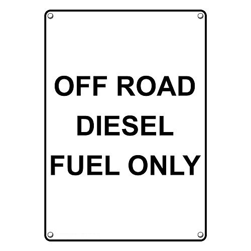 Amazon.com: Weatherproof Plastic Vertical Off Road Diesel Fuel Only ...