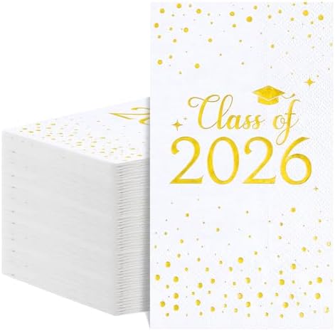 Amazon.com: NatNarr 60 Pcs 2026 Graduation Napkins, Class of 2026 ...