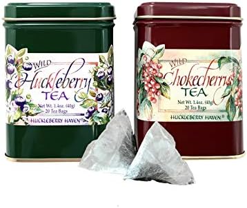 Amazon.com: Wild Huckleberry & Chokecherry Tea Combo Pack 40 Tea Bags